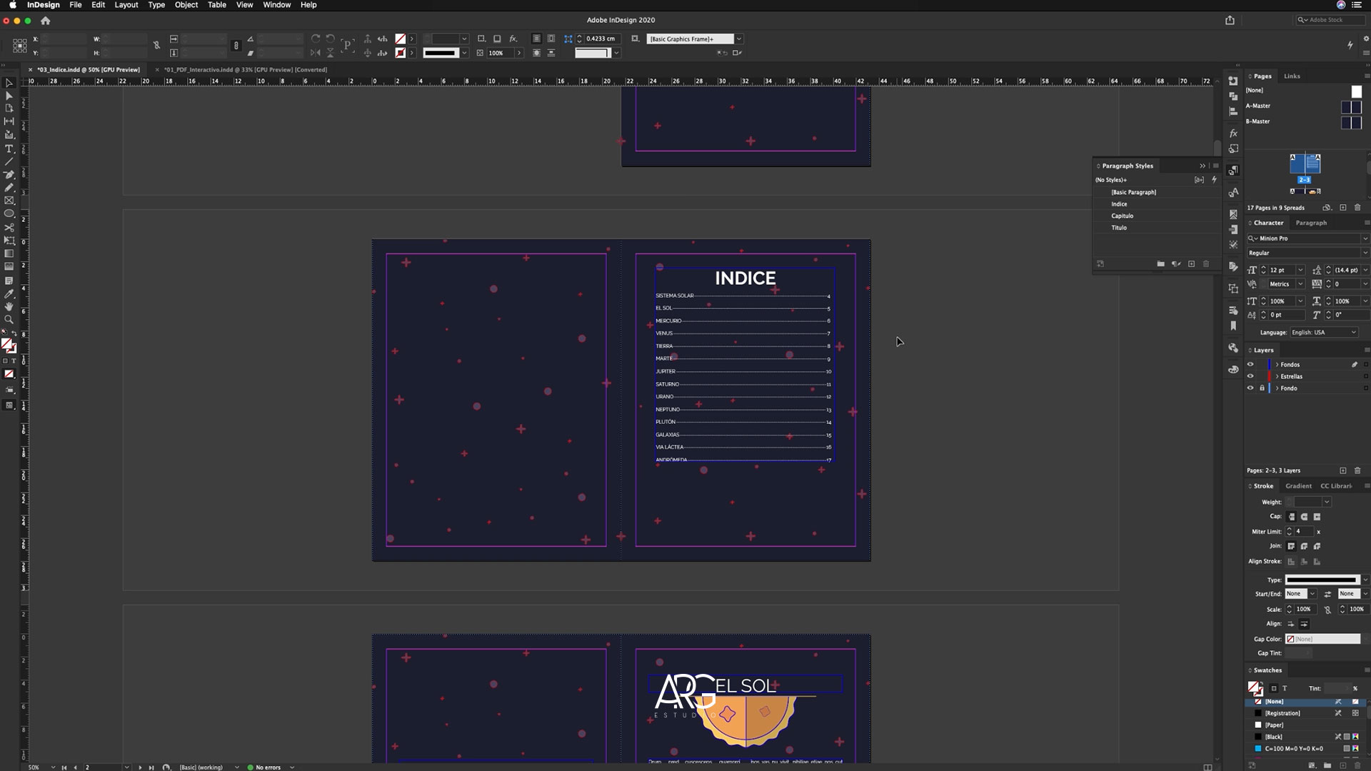 ARG Estudio · Crear í ndice
